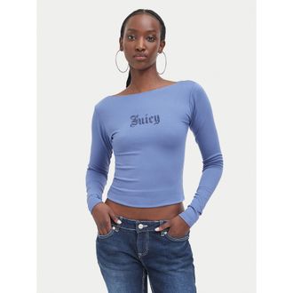 Juicy Couture Bluse JCWCT226329 Blau Slim Fit
