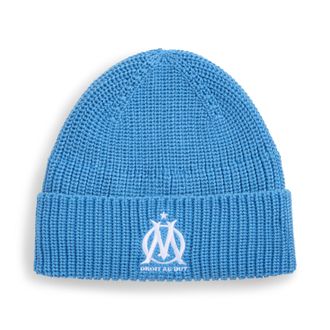 Puma Olympique de Marseille Essentials Beanie Unisex, Accessoires, Blau, OSFA