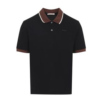 Marni Baumwoll-Polo - - Tops - Herren - Schwarzk - XL