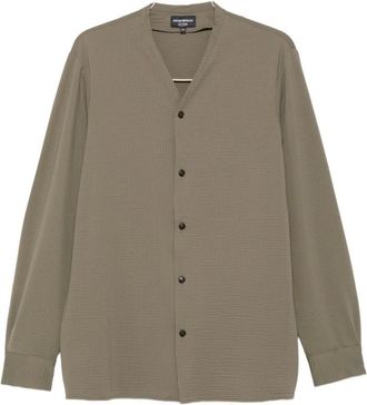 Emporio Armani Homme, Chemises, Vert, Taille: L Emporio Armani Capsule Chemises Marron