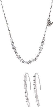 Emporio Armani Boucles doreilles et collier en argent sterling pour femme, ensemble