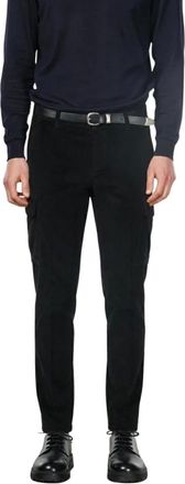 Mason's Pantalon Cargo Chile 1 Pinces - Homme - Pantalons - Noir - Taille: M