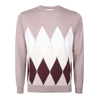 Ballantyne R Neck Pullover - - Knitwear - Herren - Mehrfarbig - S