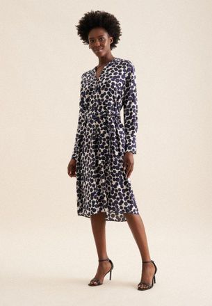 Seidensticker Sommerkleid Schwarze Rose 1/1 Kragen Punkte