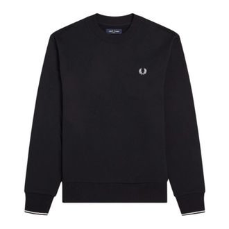 Fred Perry Schwarzer Crew Neck Sweatshirt - - Sweatshirts & Hoodies - Herren - Schwarzk - M