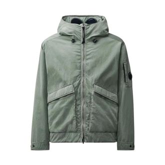 C.P. Company C.p. Company, Homme, Vestes, Vert, Taille: L Veste matelass&eacute;e Goggle