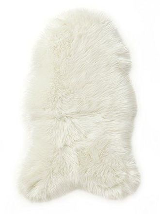 Vertbaudet Tapis Effet Peau de Mouton Blanc TU