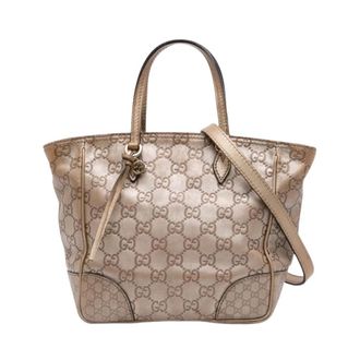 Gucci Pre-owned Leder-Tragetasche - - Pre-owned - Damen - Beige - ONE SIZE