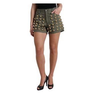 Dolce & Gabbana Femme, Shorts, Vert, Taille: 36 FR Short Shorts