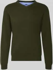Fynch-Hatton Strickpullover mit Label-Strickerei