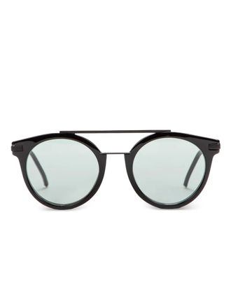 Fendi Sonnenbrille mit rundem Gestell - Schwarz