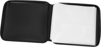 Valiclud HIAKDOFT Große CD Aufbewahrungstasche Fächer Robuste Disc Organizer Hülle mit Reißverschluss für Auto und Zuhause rutschfeste Innenseiten Praktischer 