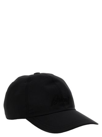 Brioni Logo-Embroidered Baseball Cap - Black
