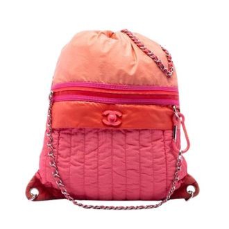 Chanel Pre-owned Vintage Quilted Nylon Backpack - - Pre-owned - Damen - Rosa - ONE SIZE