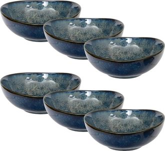 Tokyo Design Studio Cobalt Blue, 6 Schalen Set, 6-TLG., Ø 13,8 cm, Porzellan aus Japan