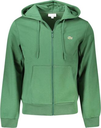 Lacoste Homme, Sweatshirts et sweats &agrave; capuche, Vert, Taille: S Sweat &agrave; capuche &agrave; manches longues