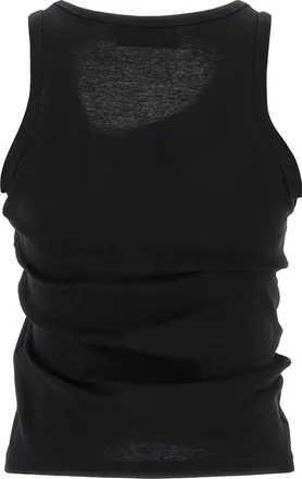 Coperni Womens Black Cotton Tank Tops