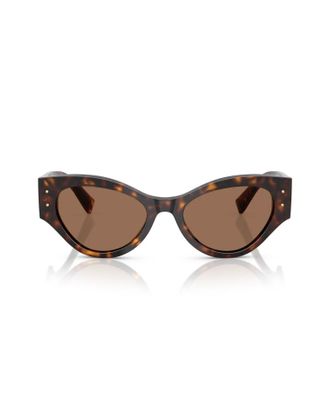 Dolce & Gabbana 0DG4480 Cat-Eye Tortoiseshell Sunglasses - Brown