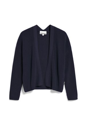 Armedangels Damen Strickjacke Oversized Fit aus Bio-Baumwolle VALENTINAA Loose Fit Night Sky