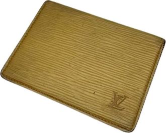 Louis Vuitton Porte-cartes vintage en cuir Epi Pre-owned - Femme - Pre-owned - Jaune - Taille: ONE Size