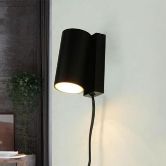 Licht-Erlebnisse Spot mural GU10 Noir M&eacute;tal Moderne Applique cuisine