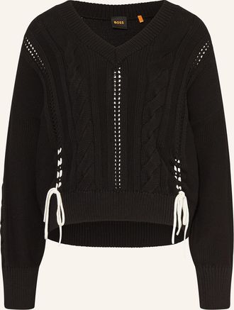 HUGO BOSS Pullover Fangallo schwarz