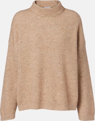 Brunello Cucinelli Pull oversize en cachemire et mohair m&eacute;lang&eacute;s