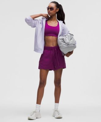 lululemon Short Dance Studio taille haute pour Femmes - 9 cm - Violet - Taille 10