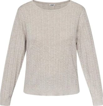 Lind Femme, Pulls, Gris, Taille: 44 FR Pulls &agrave; col rond