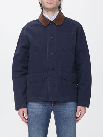 Filson Veste l&eacute;g&egrave;re en coton avec col en velours c&ocirc;tel&eacute; et logo