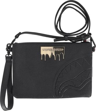 Sprayground Sprayground, Femme, Sacs, Noir, Taille: ONE Size Gold Brick Luxe Crossover U Clutch