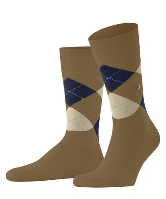 Burlington Herren Socken King M So Baumwolle gemustert 1 Paar, Braun Nougat 5158, 40-46