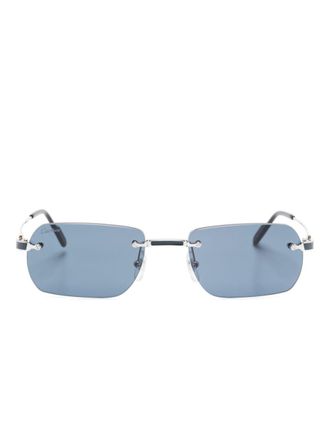 Cartier lunettes de soleil &agrave; monture rectangulaire - Gris