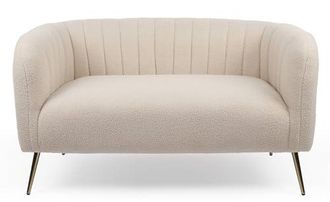 Menzzo Sofas, Beige, 128 x 73 x 71 cm (B x T x H)