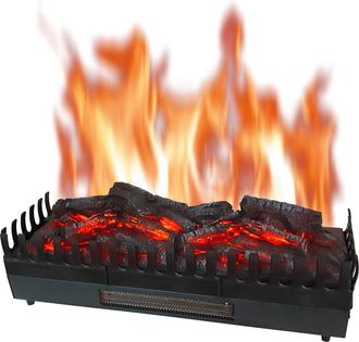 Chemin'Arte Elektrokamin mit heizung - Elektrischer Solo-Stand - 67x23x24cm Kamin mit realistischem Flammeneffekt für Wohnzimmer und alle Innenraumbereiche - LED 