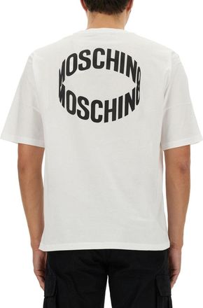 Moschino Logo Cotton T-Shirt - White
