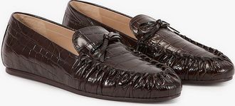 Stuart Weitzman Mocassins Britt en cuir effet crocodile