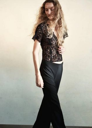 Mango BLOUSE CHIPRE noir - Femme - XS - MANGO