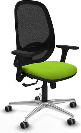 Piqueras y Crespo Gepolsterter Stuhl mit 3D-Armlehnen, h&ouml;henverstellbare Lendenwirbelst&uuml;tze, ausgestattet mit Syncro/Traslack und Schneideschaum, mit Rollen 65 mm, Park