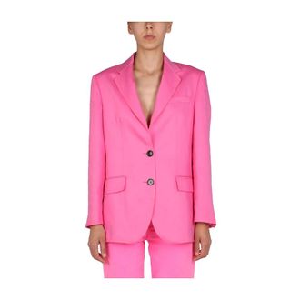 Msgm Msgm, Femme, Vestes, Rose, Taille: 38 FR Veste crois&eacute;e