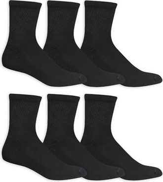 Dr. Scholls Lots de 4 et 6 paires de chaussettes pour diab&eacute;tiques et pour la circulation sanguine, gestion de lhumidit&eacute;, sans compression, pour homme, 13-15