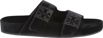 Tory Burch Femme, Chaussures, Noir, Taille: 38 1/2 EU Mellow Pav&eacute; Slide