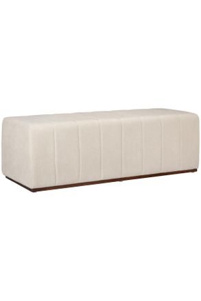 MID.YOU Mid.you Hockerbank, Beige, Holz, Textil, Kiefer, Sperrholz, 1-Sitzer, 122x41x45 cm, Esszimmer, B&auml;nke, Sitzb&auml;nke