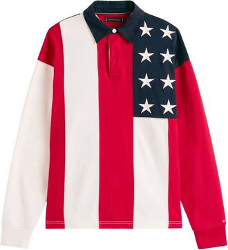 Tommy Hilfiger Homme, Tops, Multicolore, Taille: S Americana Flag Rugby Desert Sky Multi