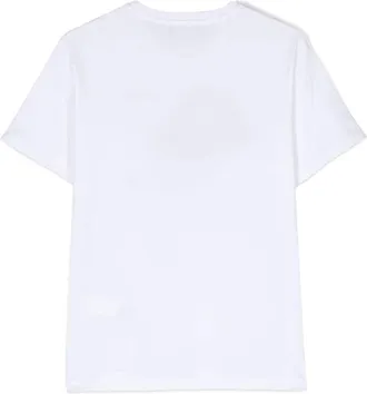 Dsquared2 Hat Print Cotton T-Shirt - White