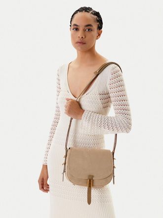 Pinko Handtasche PINKO Saddle Classic PE 25 PLTT 103830 A29N Beige