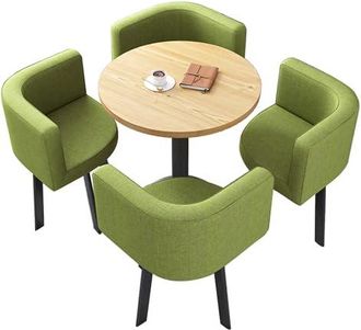 Generic Ensemble Table à Manger pour 4 Personnes, Table de Réception et Chaises, Bureau de Négociation, Bureau de Conférence, pour La Maison, Le Salon, Le Bal