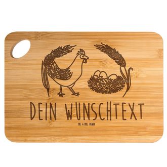 Mr. & Mrs. Panda Personalisiertes Schneidebrett Huhn Stolz - Personalisierte Geschenke, Mit Namen, Spruch, Fr&uuml;hst&uuml;cksbrett, Hahn, Brett, Selbst Gestalten, Bauernhof, H