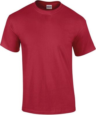 Gildan Unisex Ultra Cotton Adult T-Shirt Tshirt, Scharlachrot, XXL