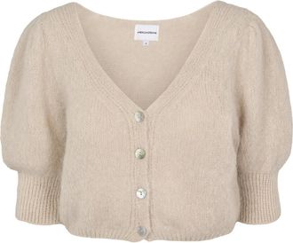 Americandreams Americandreams, Femme, Pulls, Beige, Taille: 38 FR Manda Alpaca Cardigan